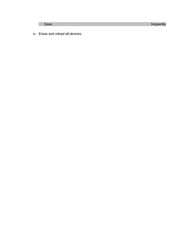 Lab Practice 1 Configuring Basic Routing And Switching With Answer Doc Computer Networking