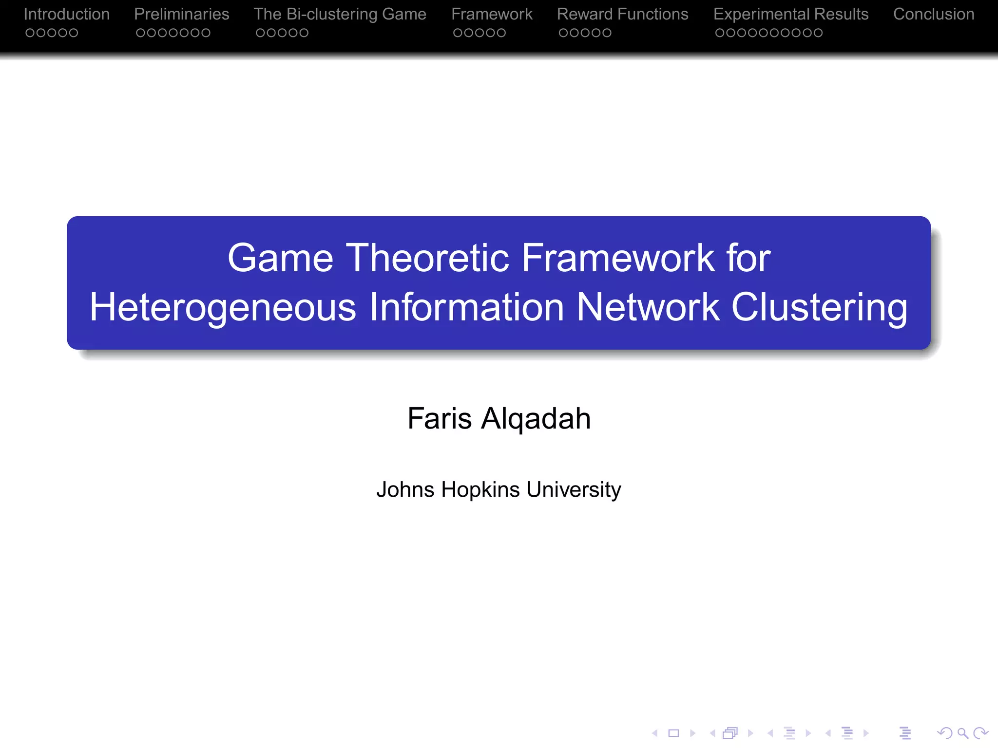A Game Theoretic Framework For Heterogenous Information Network