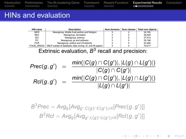 A Game Theoretic Framework For Heterogenous Information Network