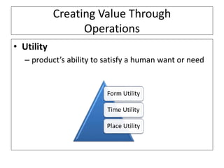 Operations Management and Quality | PPTX