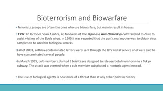 Lab presentation (bio warfare) | PPT