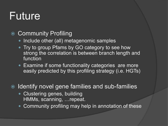 HMMER 3 & Community Profiling | PPTX