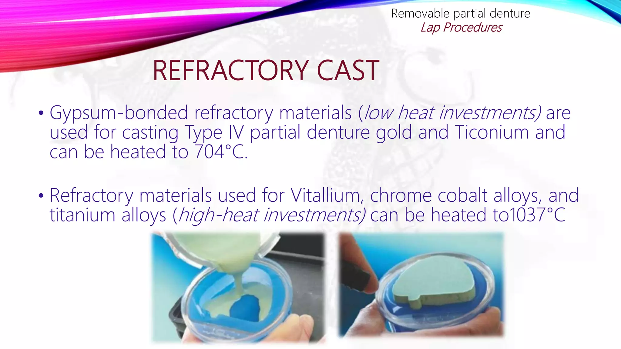 Lab steps of partial denture framework construction | PPTX