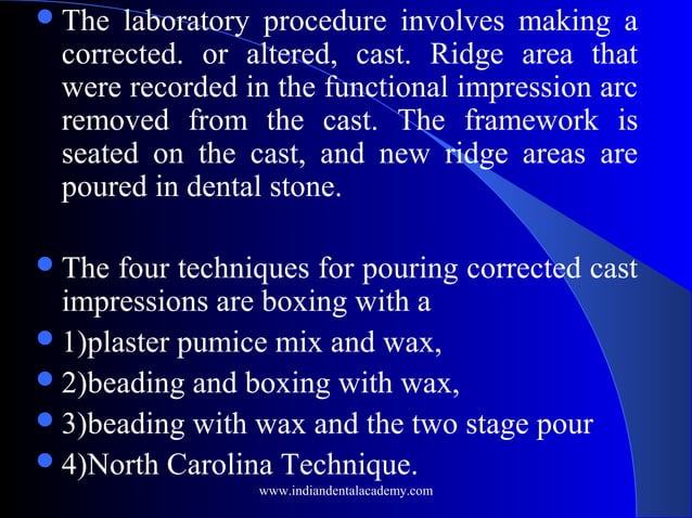 Lab procedures in conventional cast partial dentures / dental lab ...