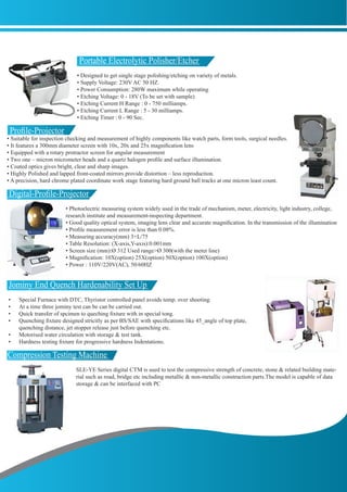 Testing/Manufacture/Lab product catalogue | PDF