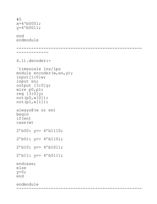 Verilog codes and testbench codes for basic digital electronic circuits ...