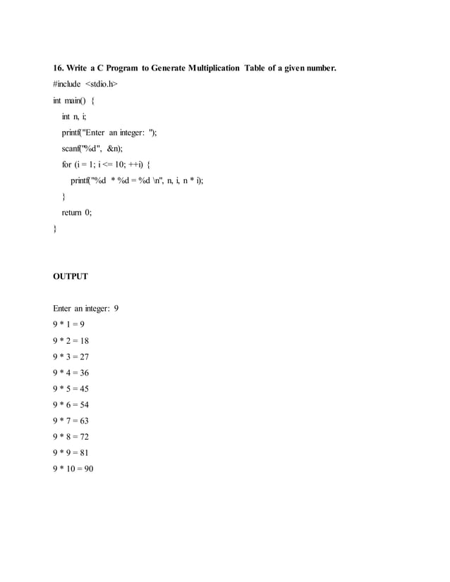 B.Com 1year Lab programs | DOCX