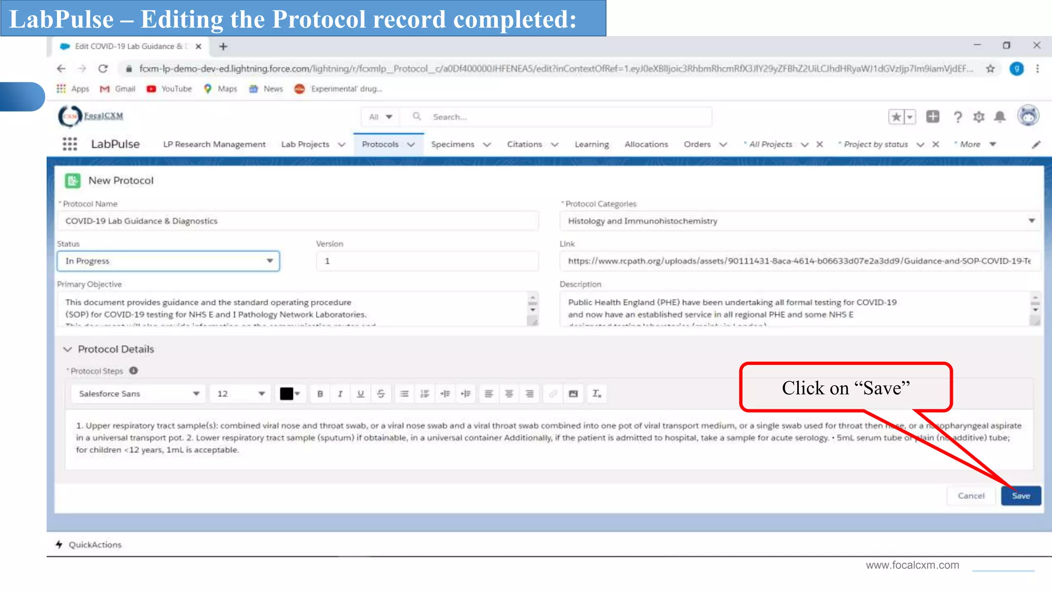 LabPulse protocol management | PPT