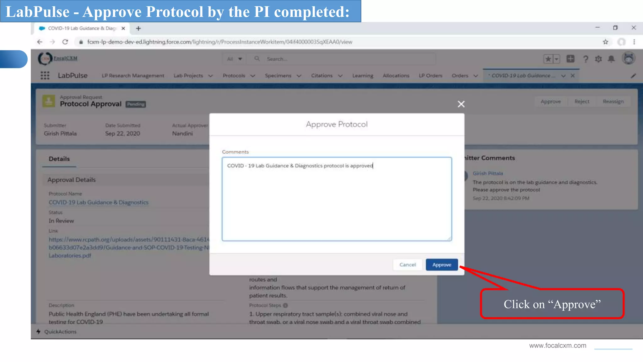LabPulse protocol management | PPT