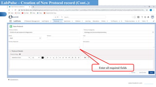 LabPulse protocol management | PPT