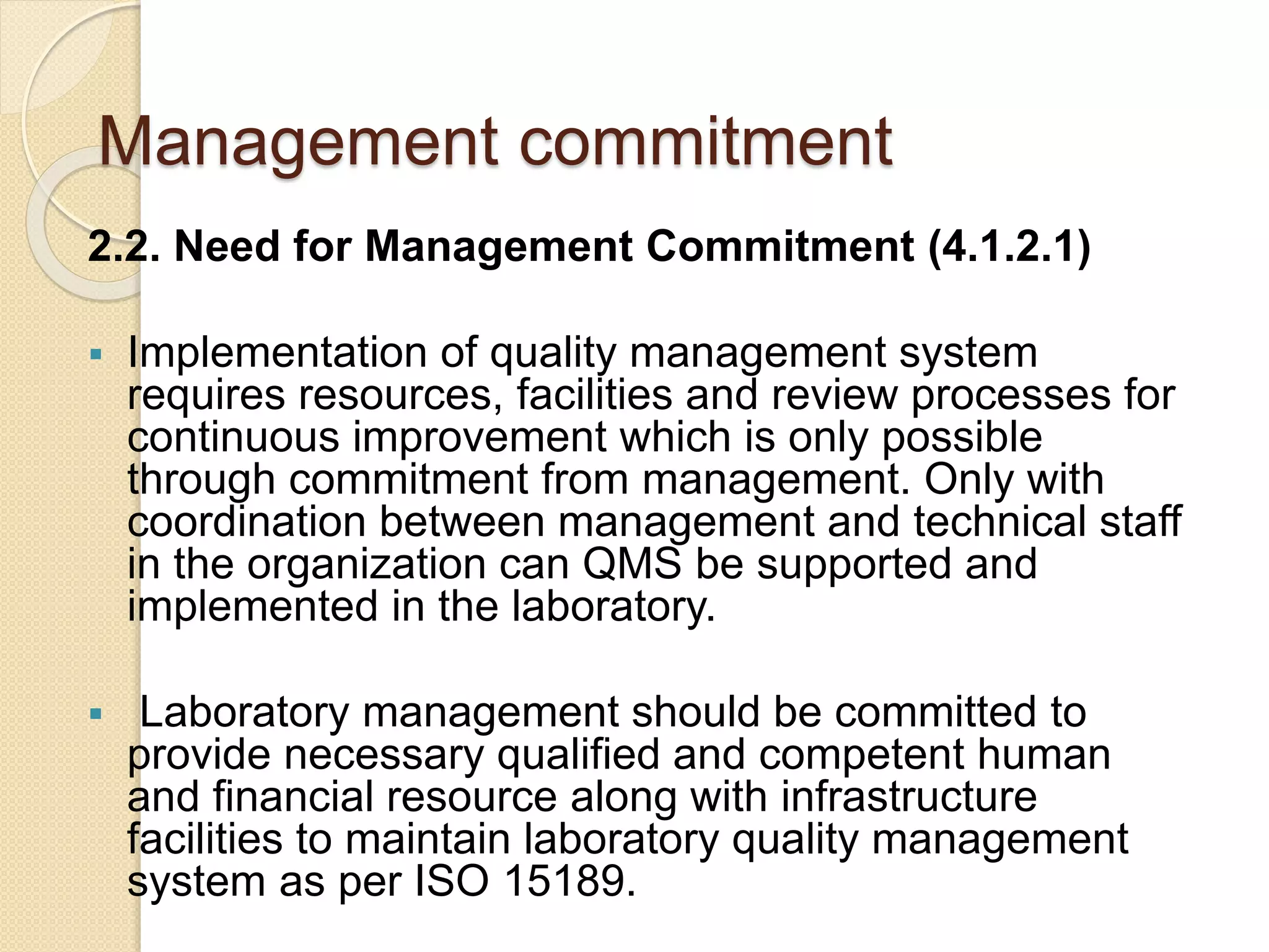 Lab qms lesson one | PPTX