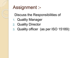 Lab qms lesson one | PPTX