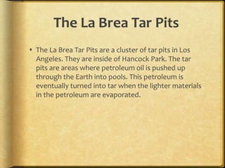 La Brea Tar Pits Pptx