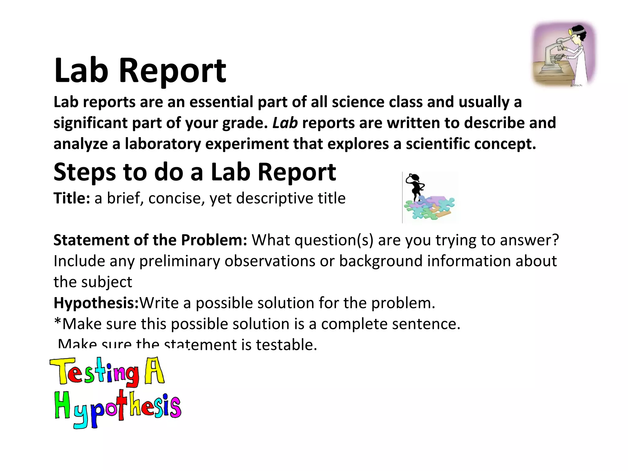 Lab report | PPT