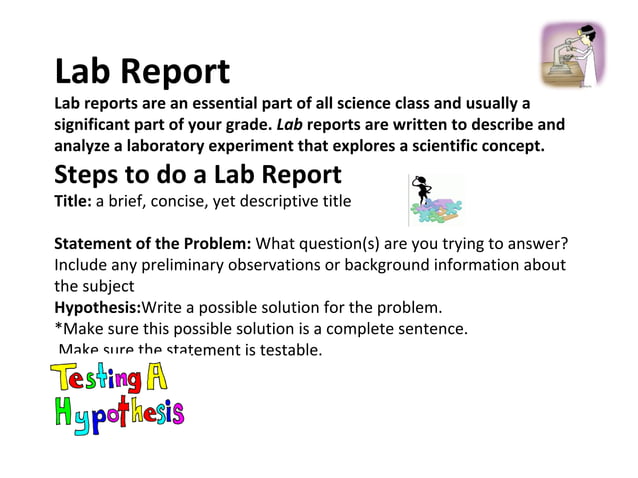 Lab report | PPT
