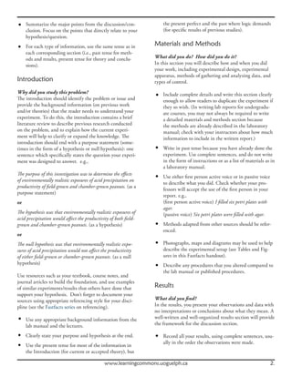 WRITING LAB REPORTS | PDF