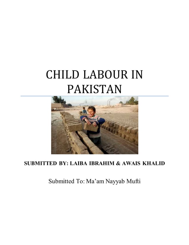 Child Labor In Pakistan | PDF