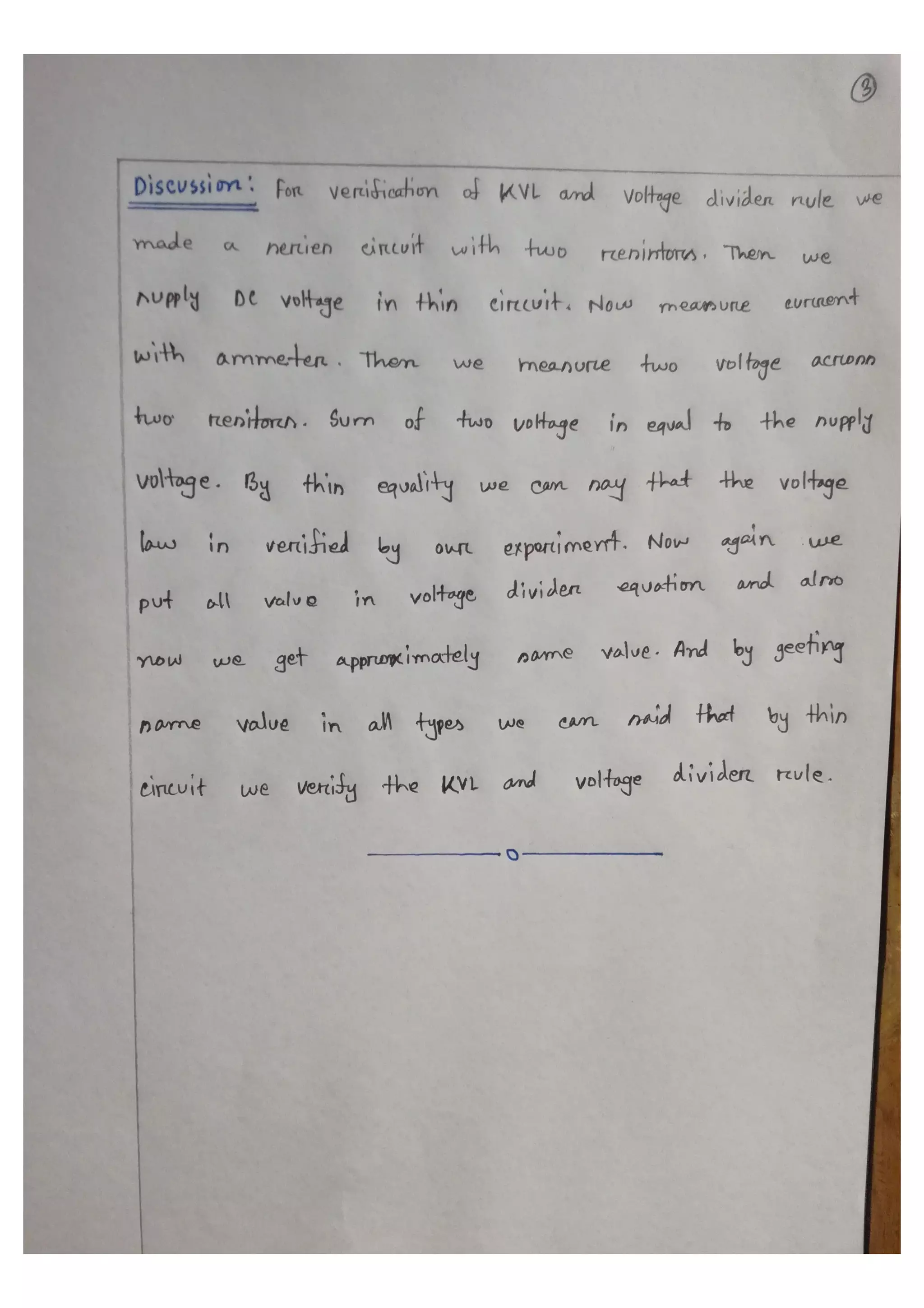 Verification of KVL and Voltage Divider Rule | PDF