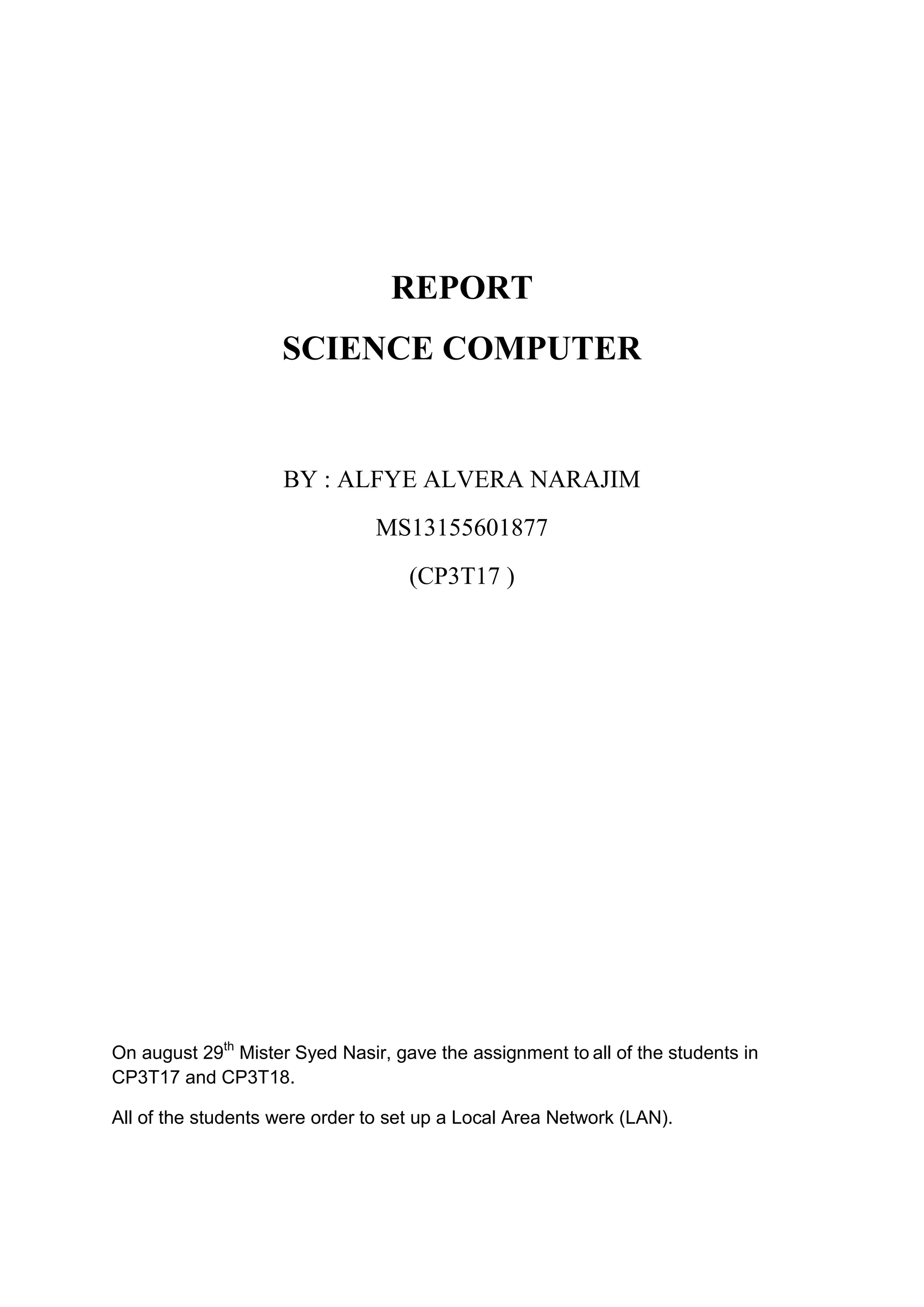 Lab report alfye alvera | PDF
