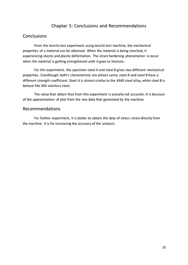 Lab report engineering materials lab - tensile test | DOCX | Physics ...