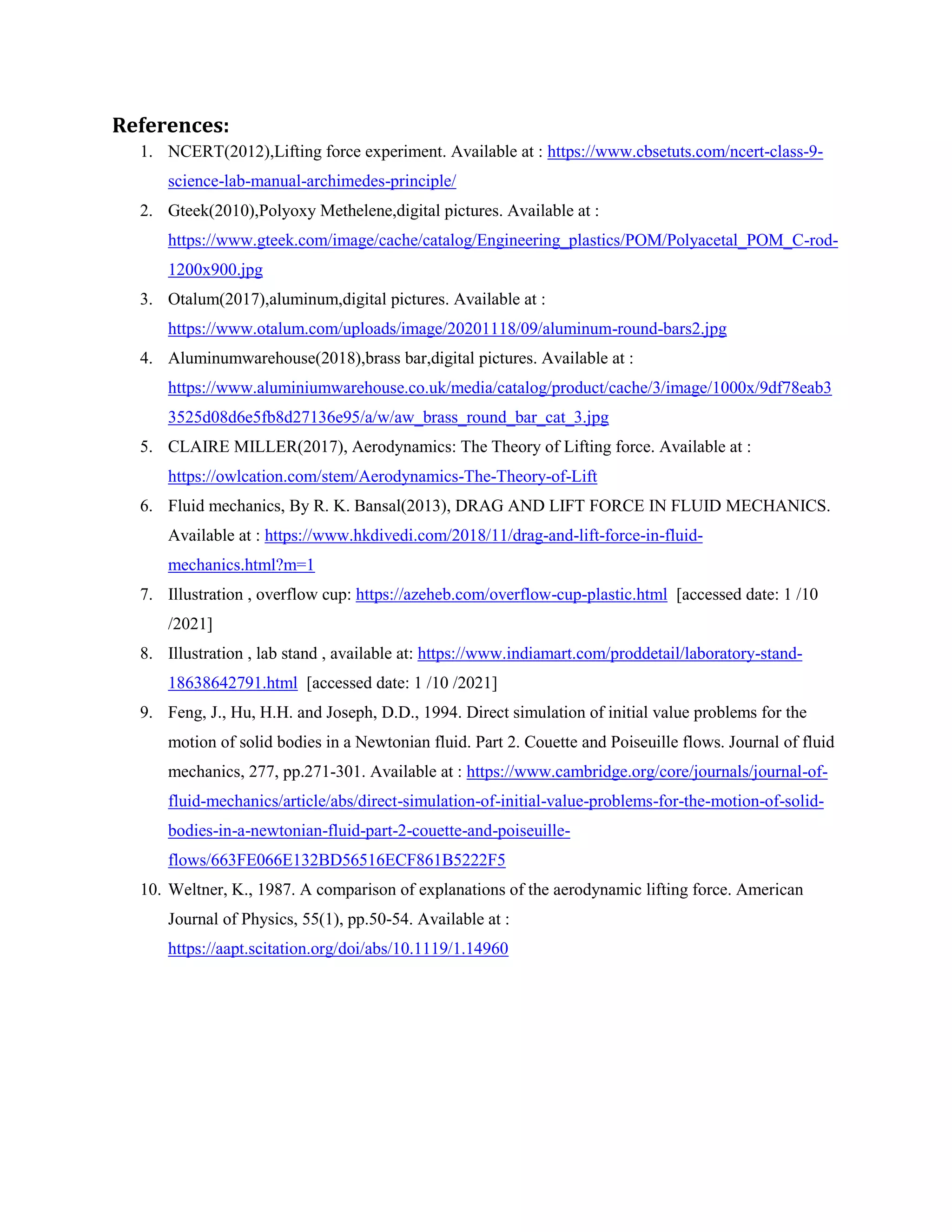 lifting force | PDF