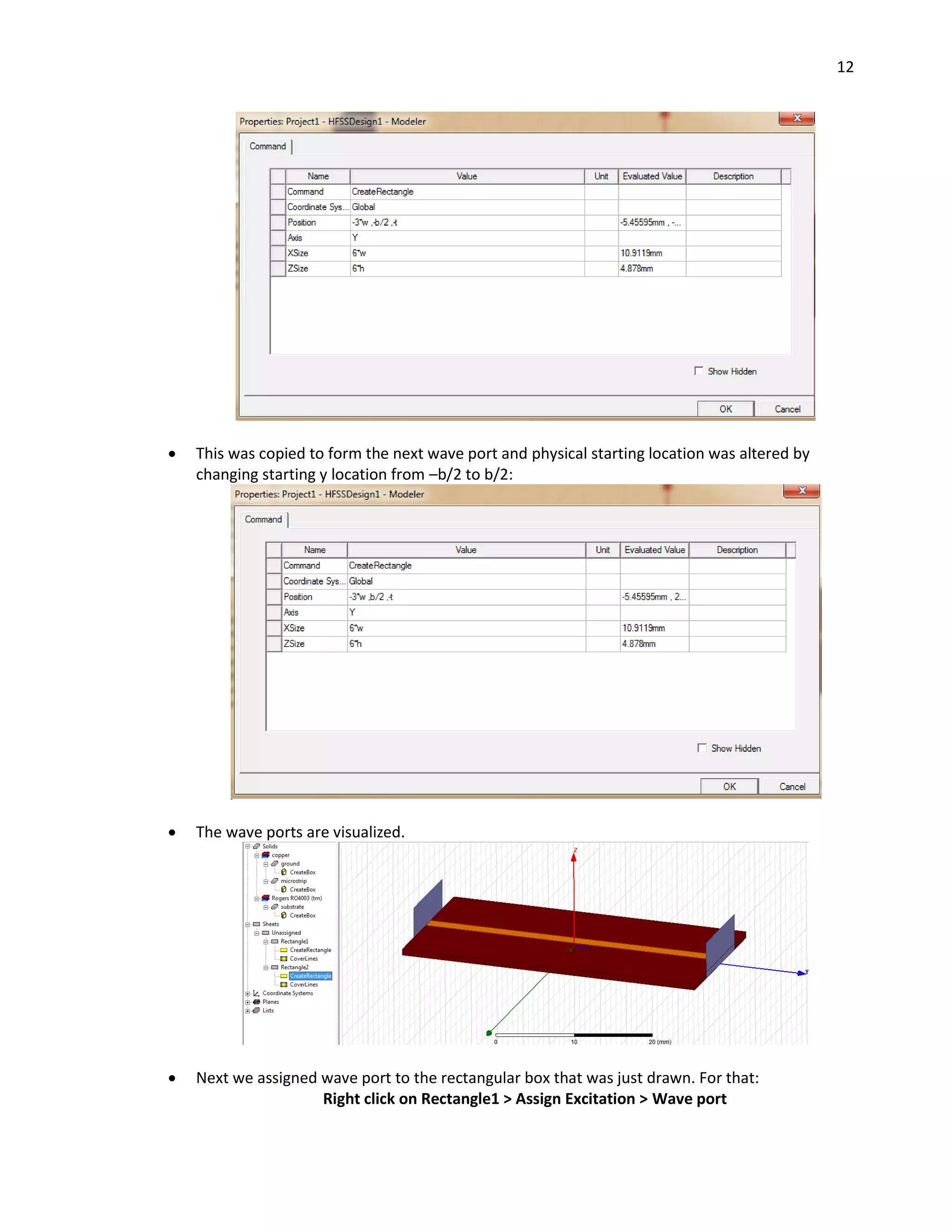 Microstrip Transmission line On HFSS , all reports S parameters ...