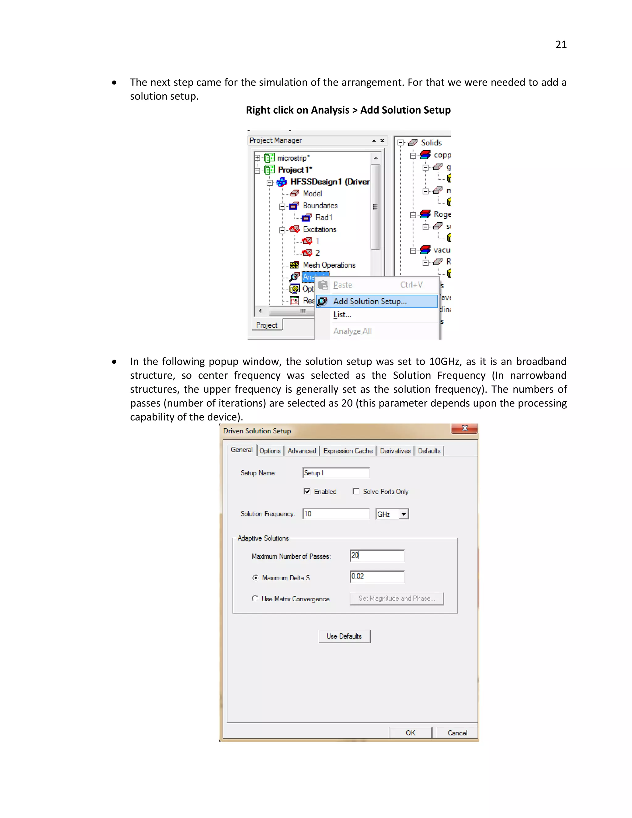 Microstrip Transmission line On HFSS , all reports S parameters ...
