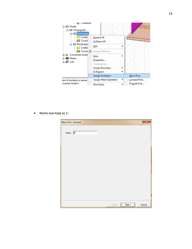Microstrip Transmission line On HFSS , all reports S parameters , impedance , electric vector ...