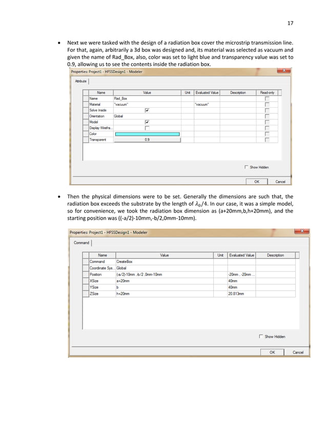 Microstrip Transmission line On HFSS , all reports S parameters ...