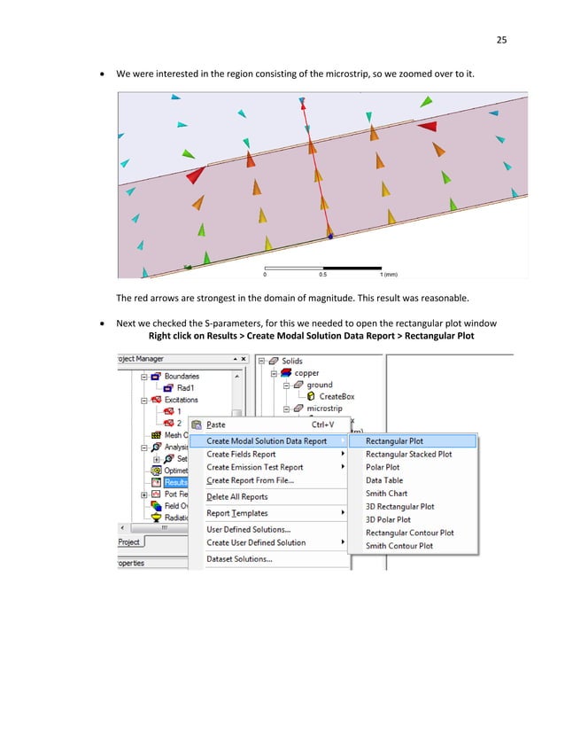 Microstrip Transmission line On HFSS , all reports S parameters ...