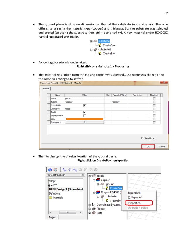 Microstrip Transmission line On HFSS , all reports S parameters , impedance , electric vector ...