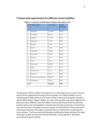 A Study of Urban Area Plan for Pabna Municipality | PDF