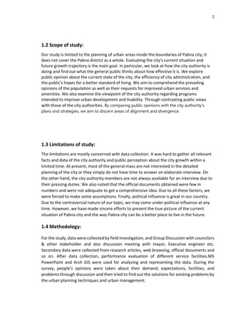 A Study of Urban Area Plan for Pabna Municipality | PDF