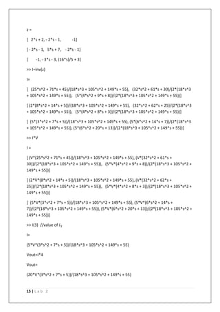 Mathematical Modelling of Electrical/Mechanical modellinng in MATLAB | PDF