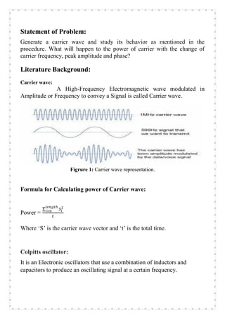 Power of carrier signal | PDF