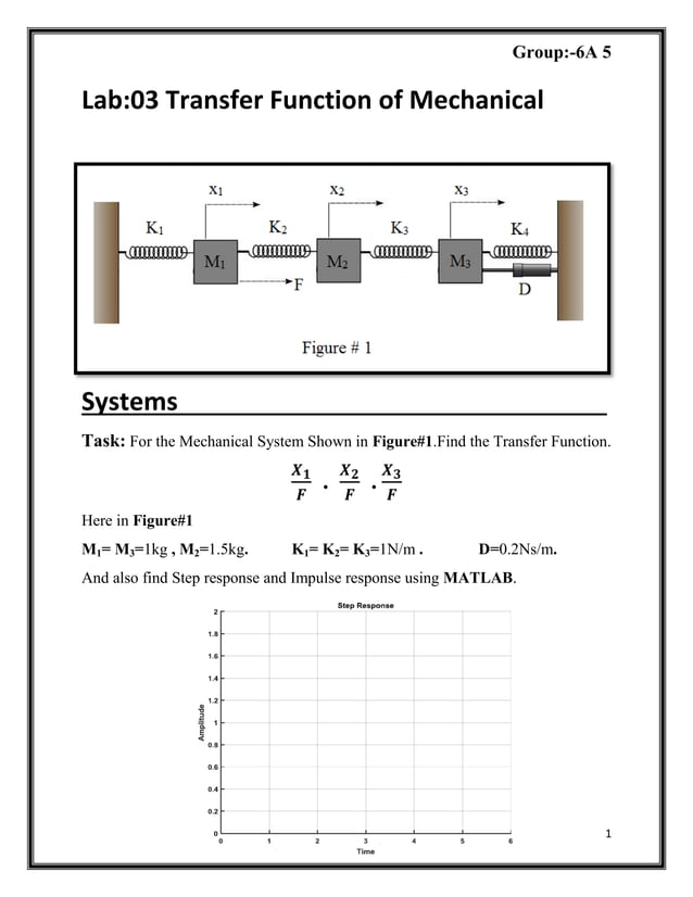 Mathematical Modelling of Electro-Mechanical System in Matlab | PDF