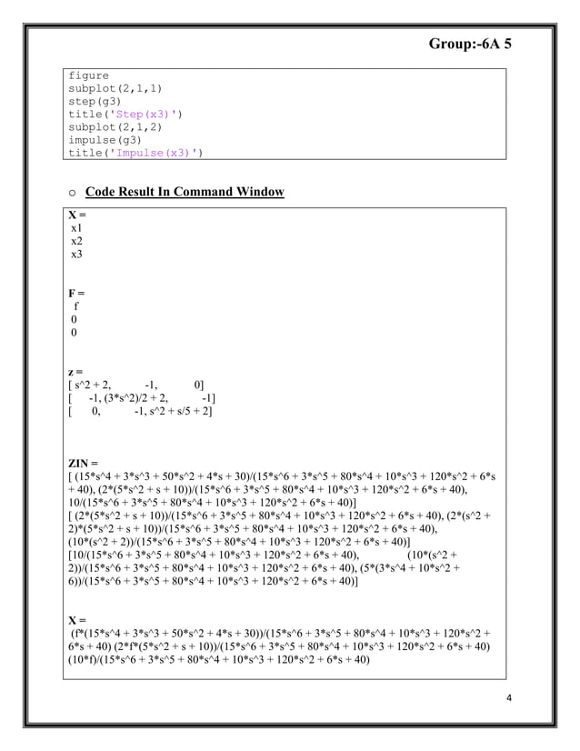 Mathematical Modelling of Electro-Mechanical System in Matlab | PDF