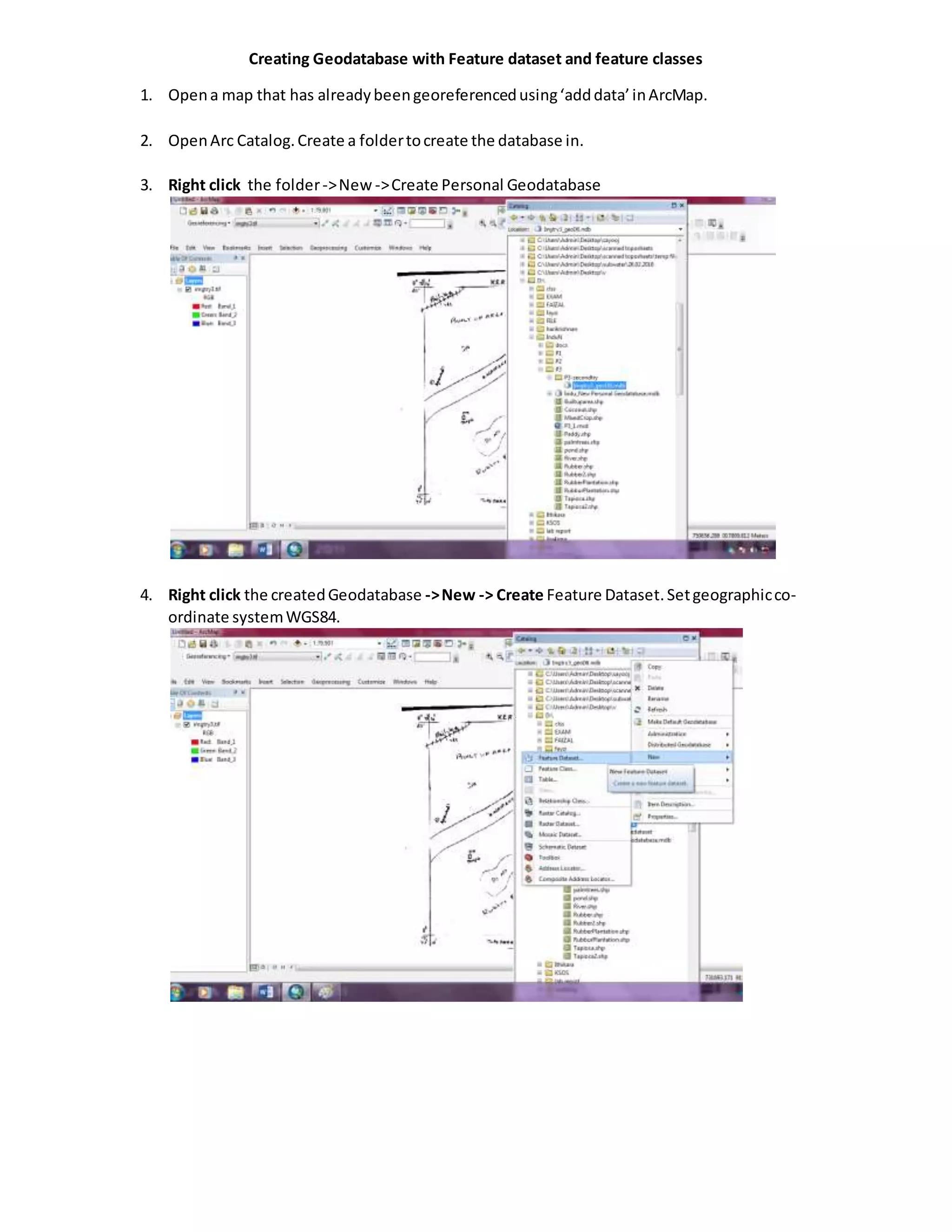 Lab report 3 creating geodatabase | DOCX