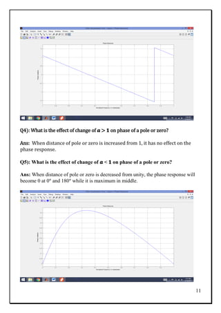 Phase Responce of Pole zero | PDF