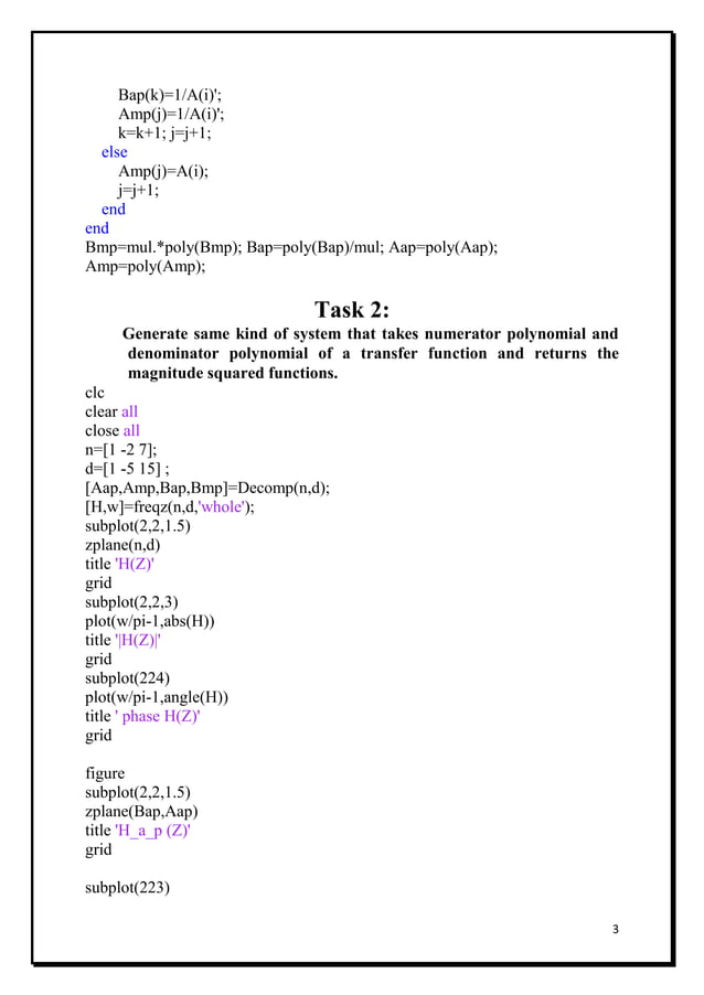 Minimum phase, All pass and Magnitude Squared Function | PDF