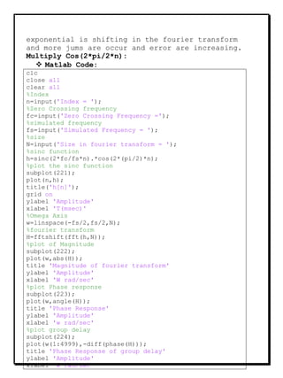 Filter Designing | PDF