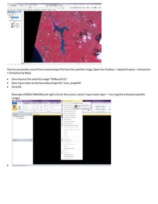 Lab report 9 satellite image classification using Erdas imagine | DOCX