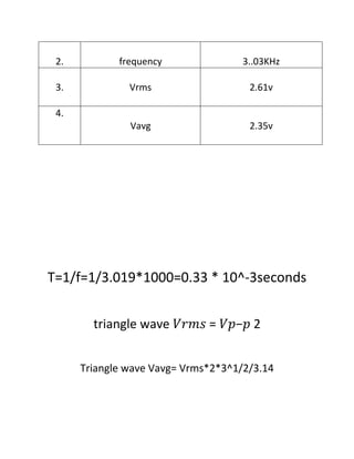 Lab report foae | PDF