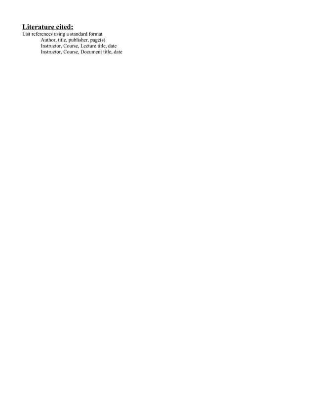 Lab report format | DOC