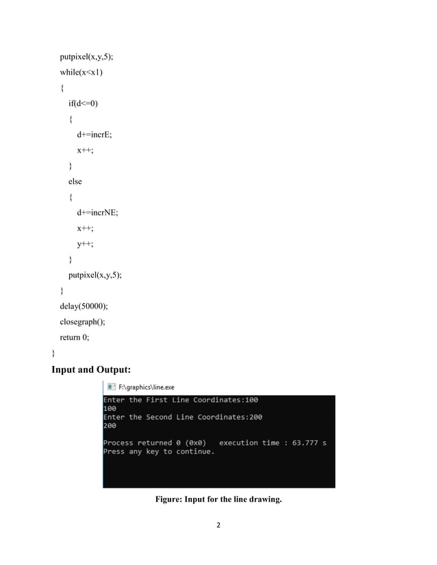 Computer graphics lab report with code in cpp | PDF | Graphics Software | Computer Software and ...