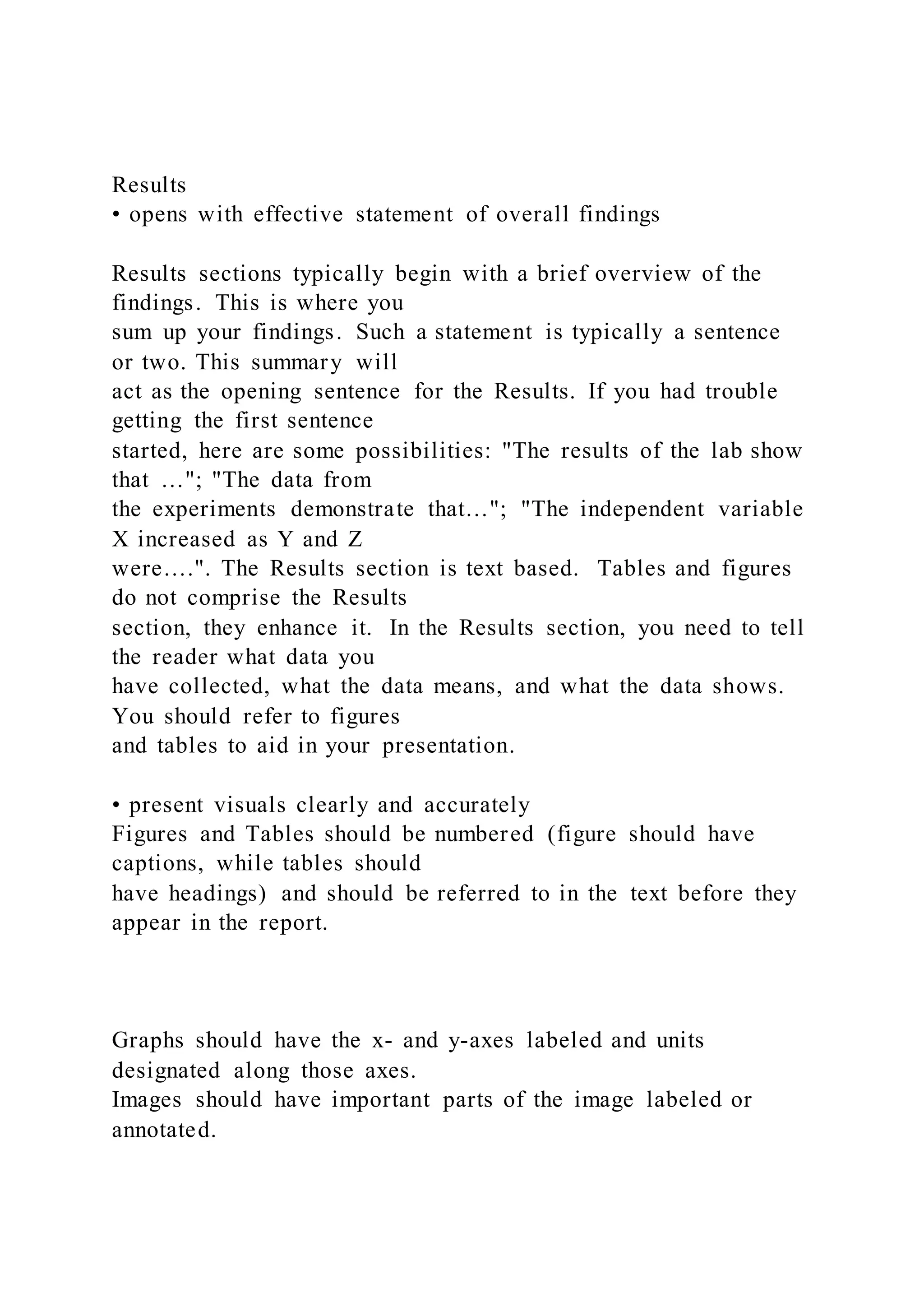 Lab Report Guidelines Title Page Include the lab tit | DOCX