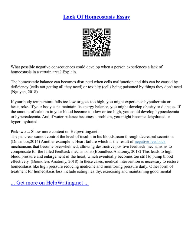 Lab Report Homeostasis | PDF