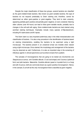 Lab Report: Isolation of Pure Culture, Gram-staining, and Microscopic ...