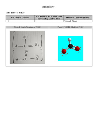 Lab report molecular modelling | PDF