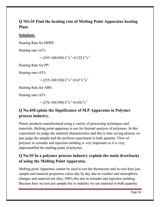 Lab report of fpe | PDF